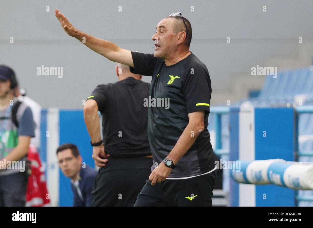 Lazio’s head coach Maurizio Sarri during the Serie A Unilive soccer ...