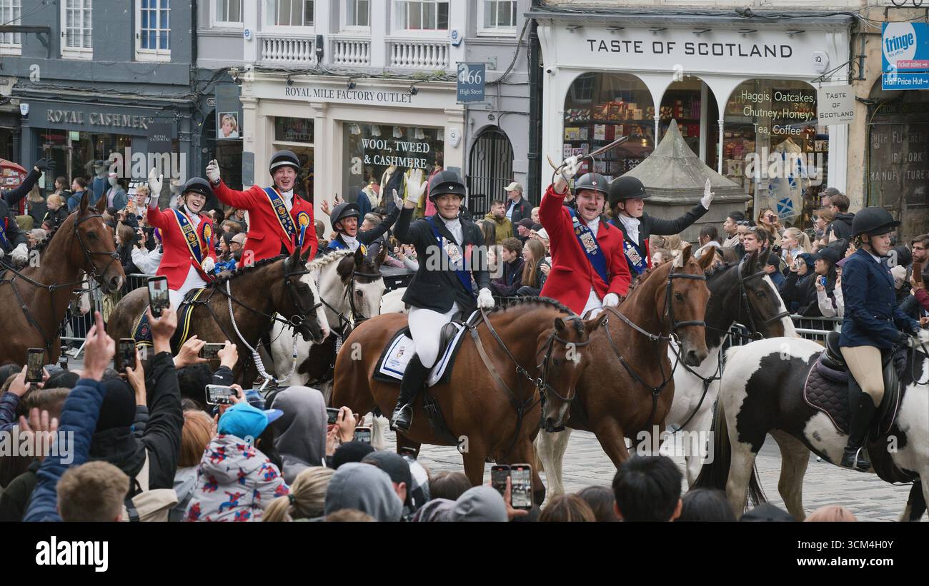 Edinburgh Scotland, UK 14 September 2025. Edinburgh Riding of the ...