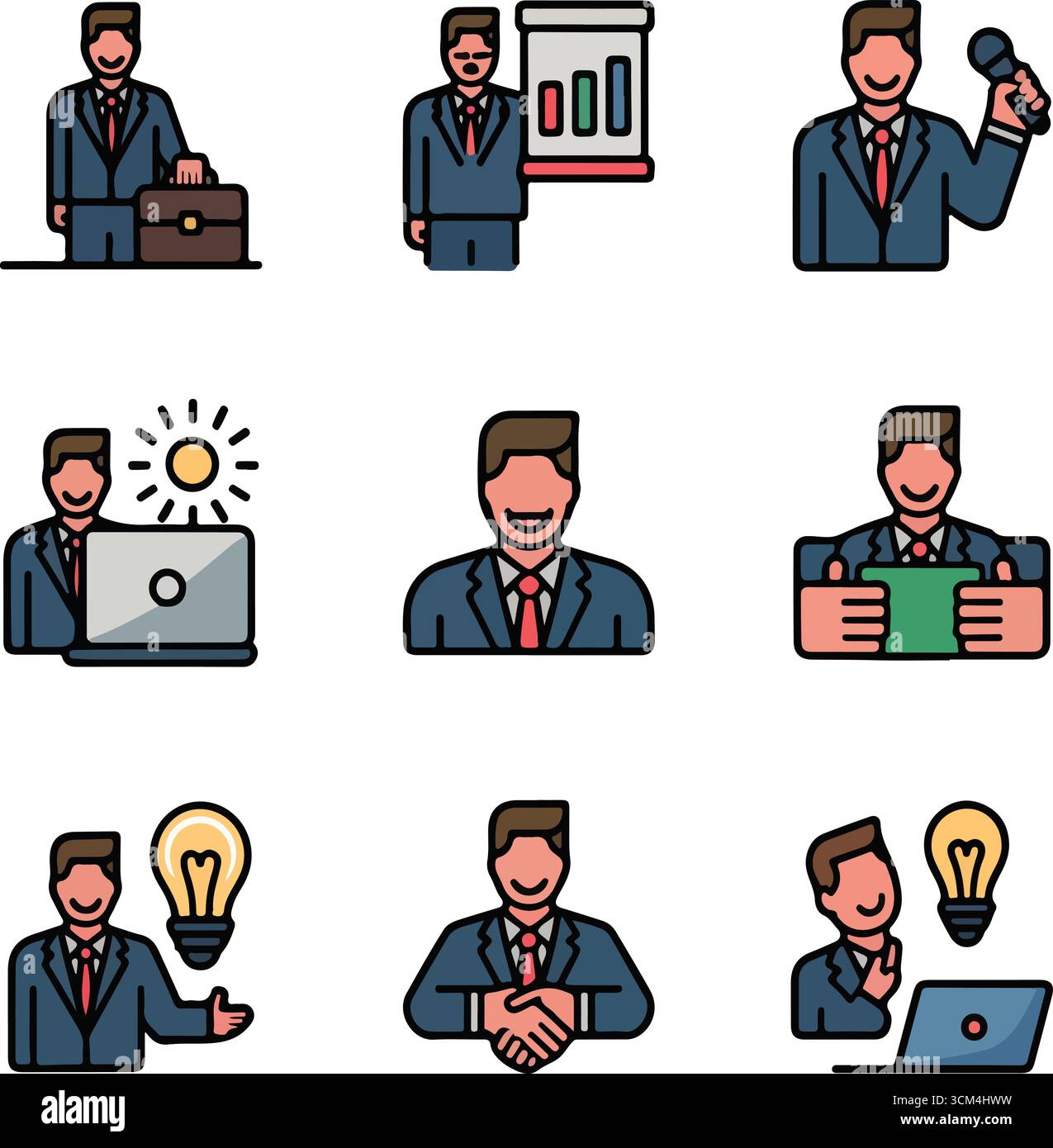 Startup teamwork business meeting Stock Vector Images - Alamy