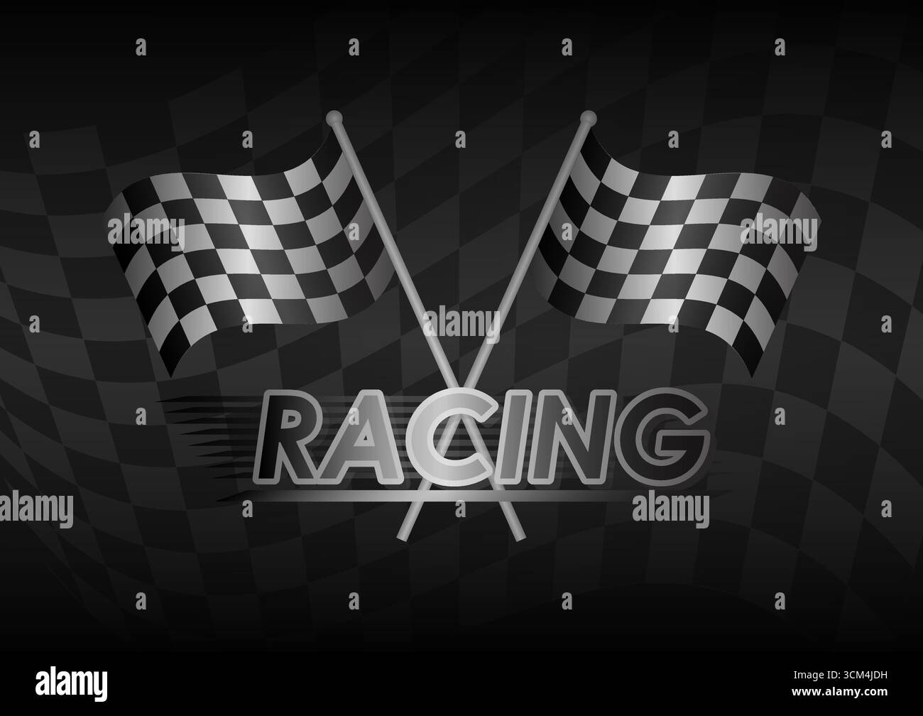 Racing track Background. Racing Checkered Flag. Car Racing Concept ...