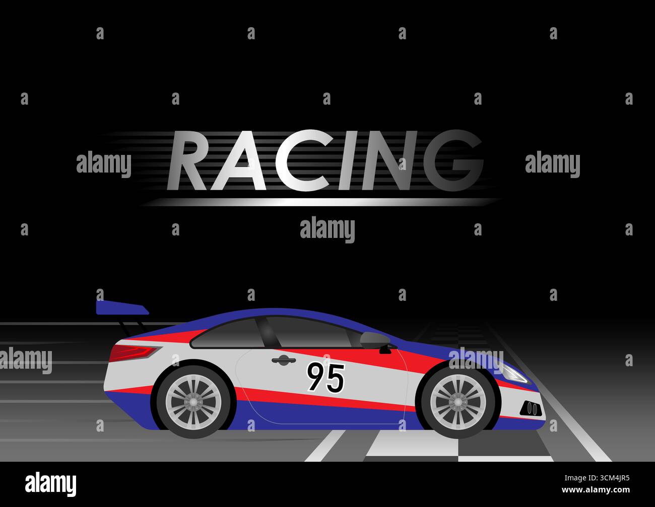 Car Racing Background. Racing Checkered Flag. Car Racing Concept ...