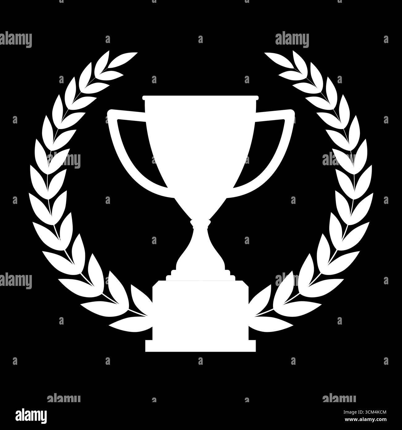 Illustration golden laurel wreath Black and White Stock Photos & Images ...