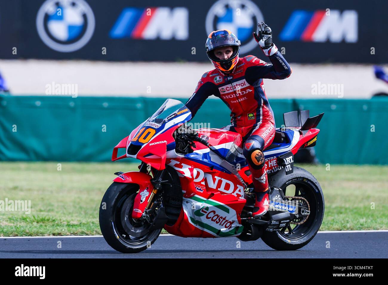 Luca Marini of Italy and Honda HCR Castrol seen during the MotoGP GP16 ...
