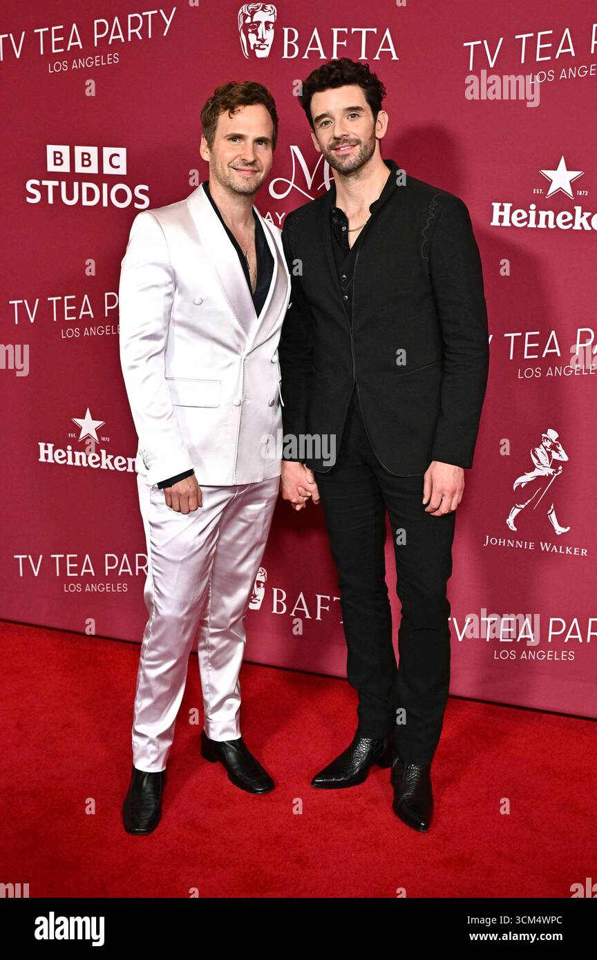 Ryan Spahn mit Partner Michael Urie bei der BAFTA North America TV Tea ...