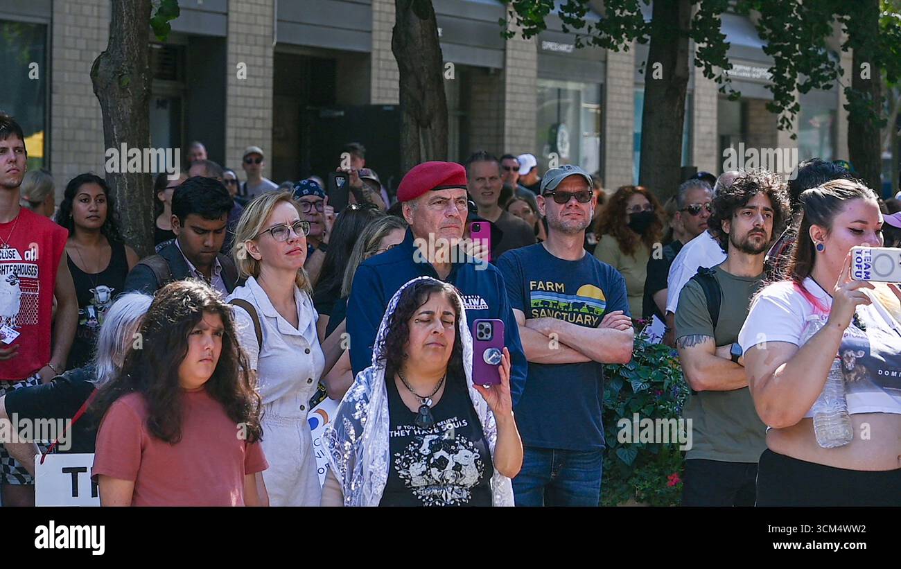 (L-R) Nancy Regula and Republican New York City mayoral candidate Curtis Sliwa attend the Animal ...