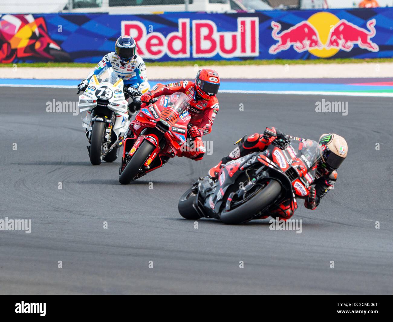 72 Marco Bezzecchi - Aprilia Racing motogp, 93 Marc Marquez - Ducati ...
