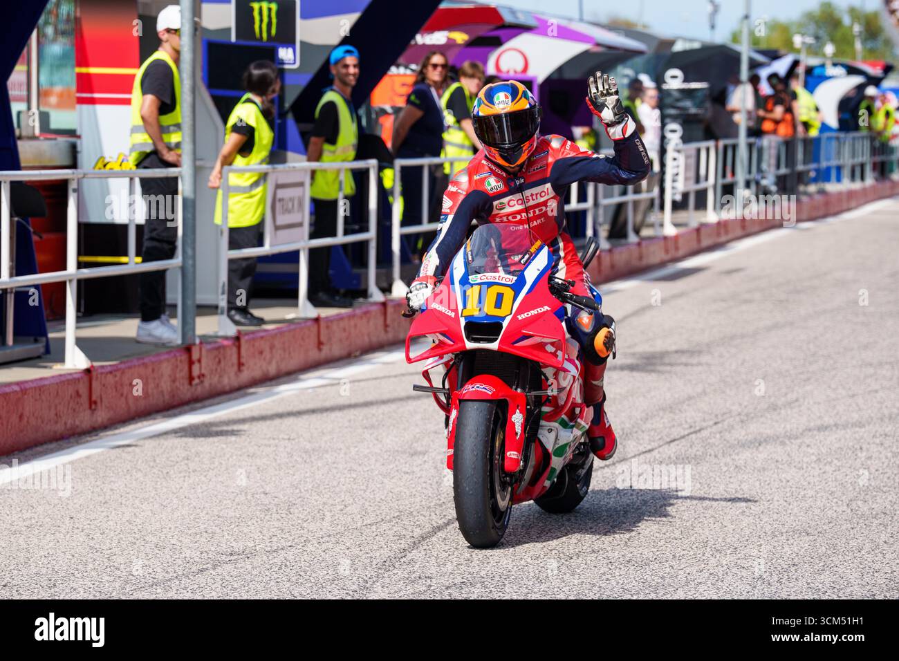 10 Luca Marini - Honda HRC Castrol motogp during the Race of the MotoGP ...
