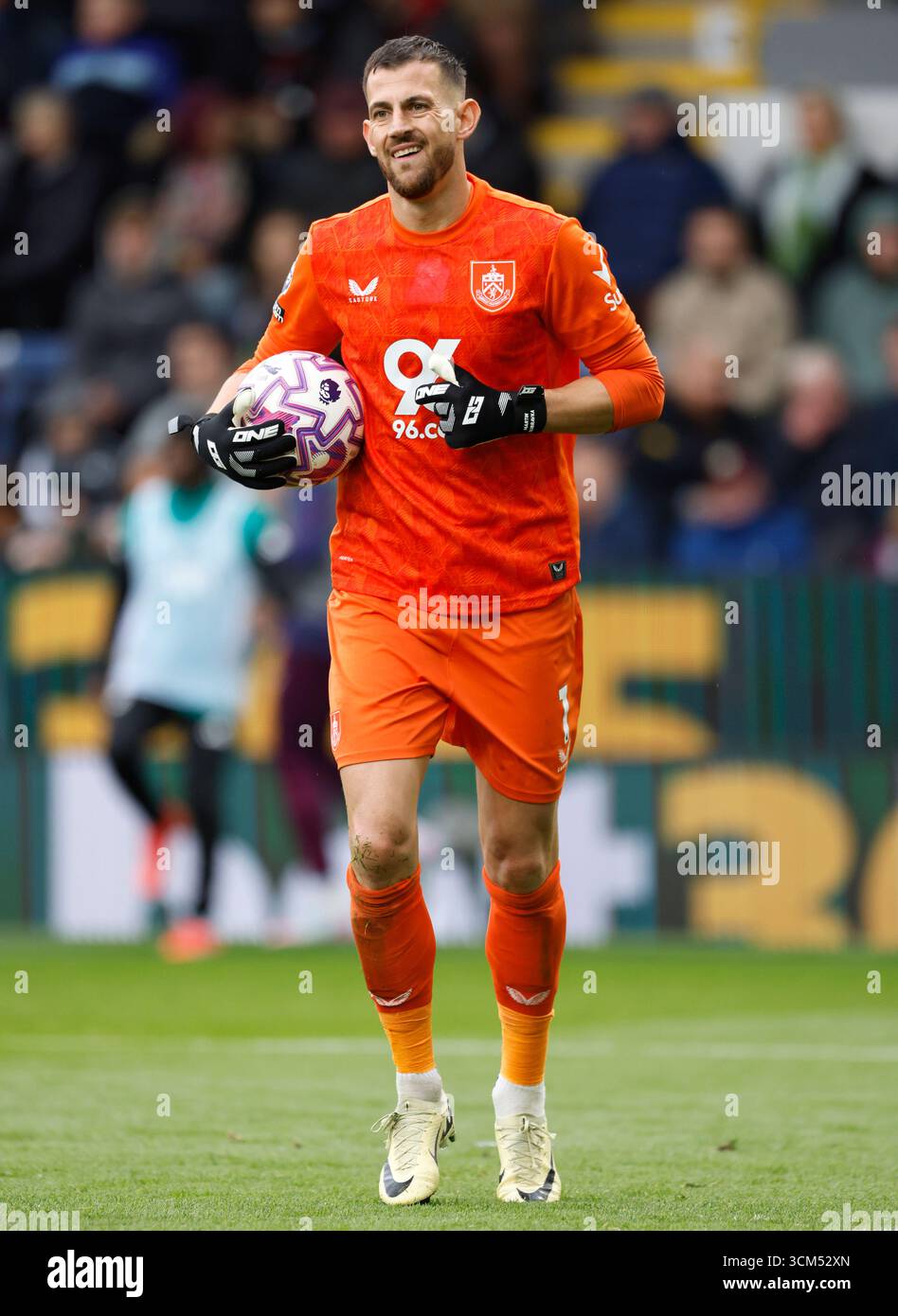Burnley goalkeeper Martin Dubravka during the Premier League match at ...