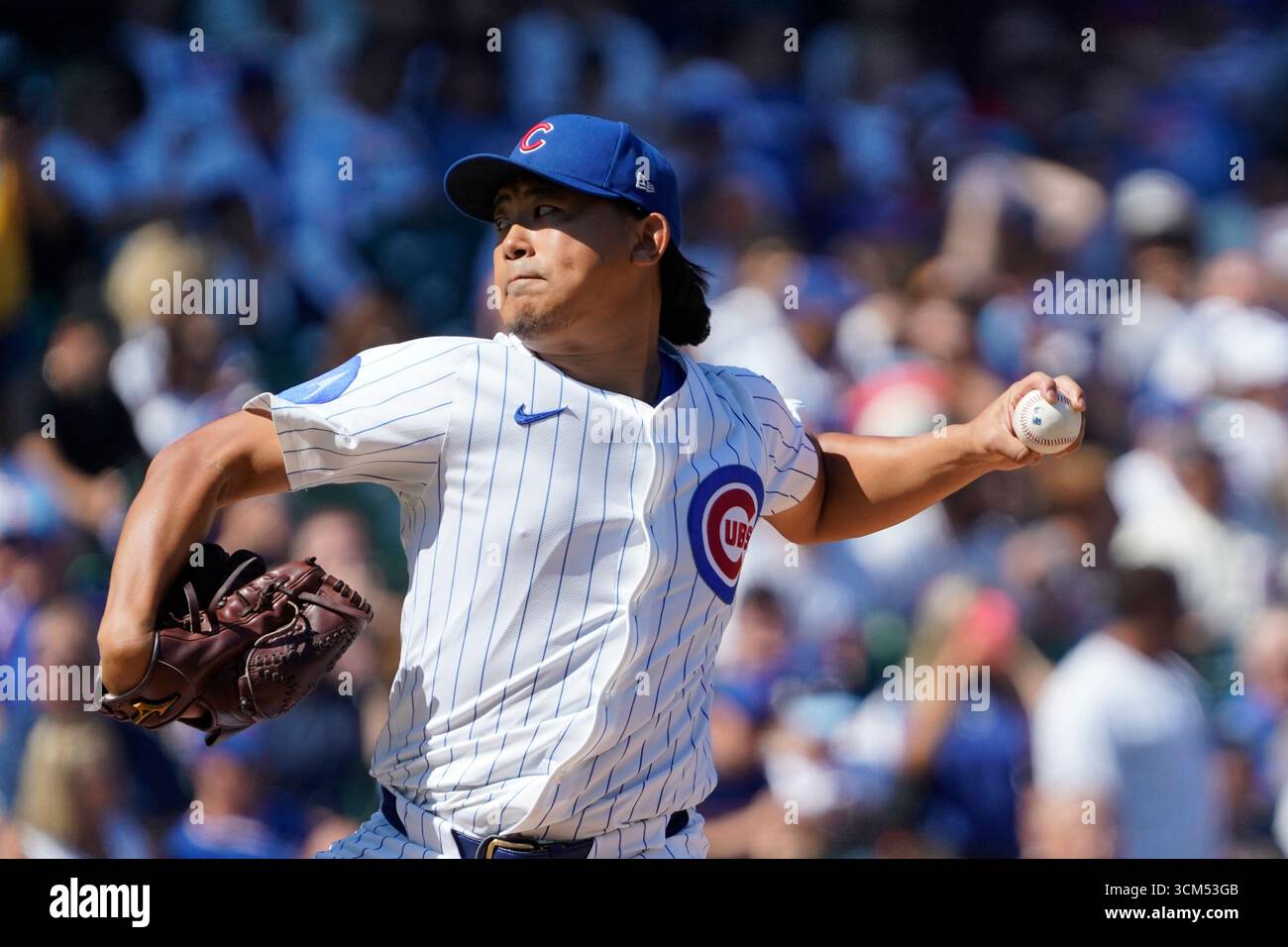 Chicago Cubs pitcher Shota Imanaga throws against the Tampa Bay Rays ...