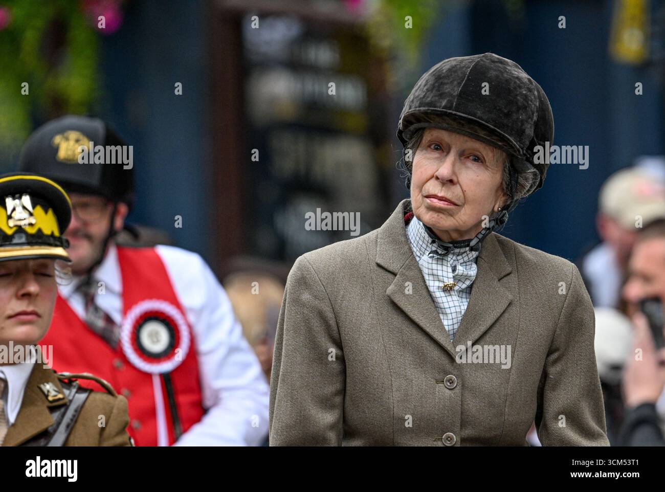 The Princess Royal on horseback, Edinburgh 14th September 2025 Stock ...