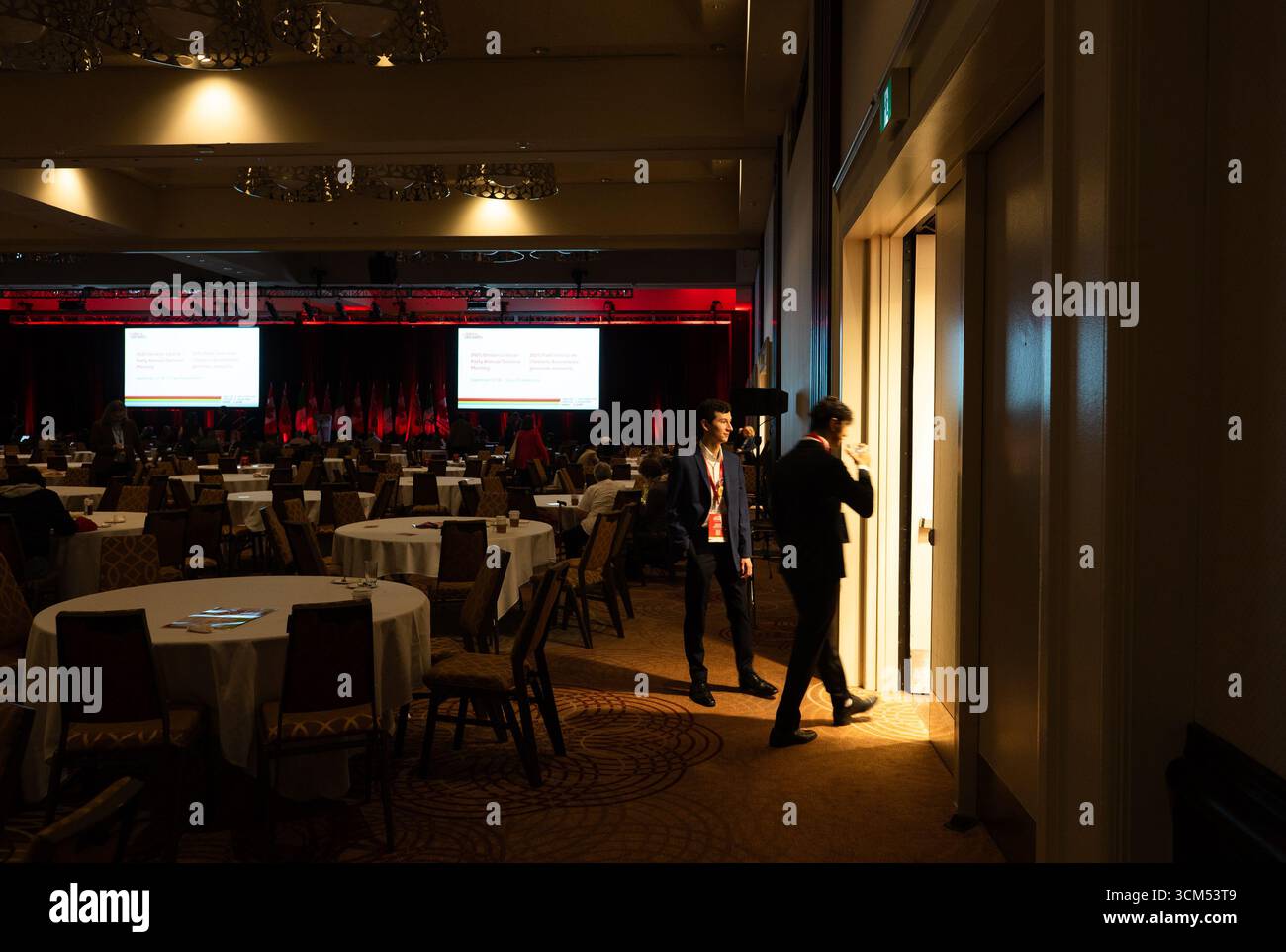 People attend the Ontario Liberal Party annual general meeting in ...