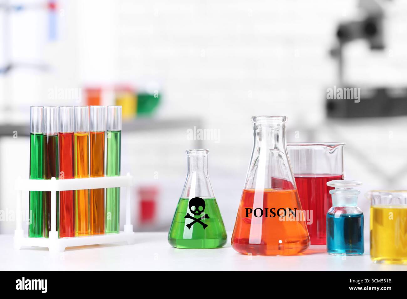 Laboratory flasks warning sign hi-res stock photography and images - Alamy