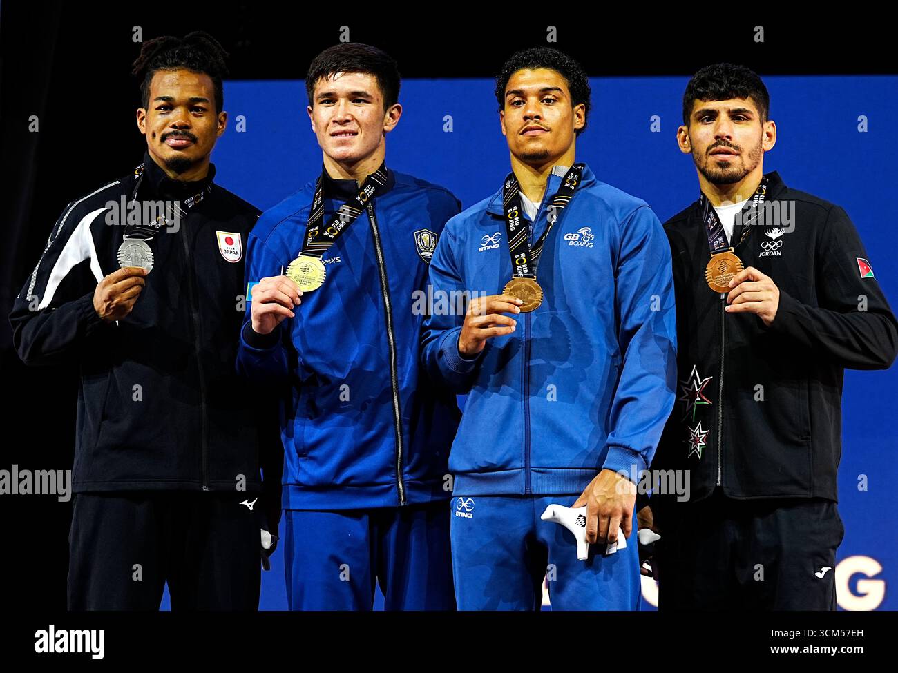 Japan's Sewon Okazawa, silver, Kazakhstan's Torekhan Sabyrkhan, gold ...