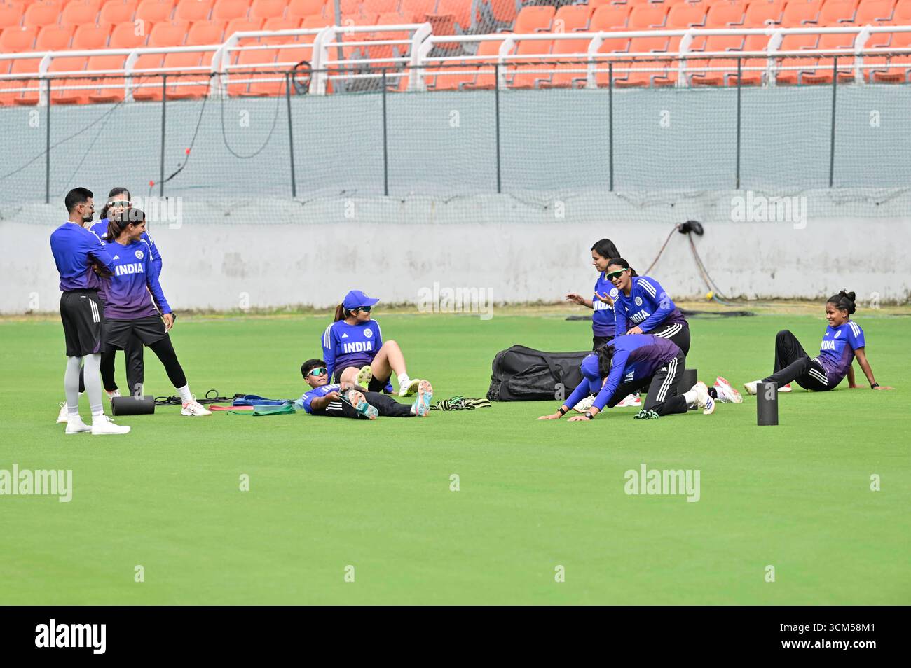 CHANDIGARH, INDIA - SEPTEMBER 13: Indian Women cricket team players ...
