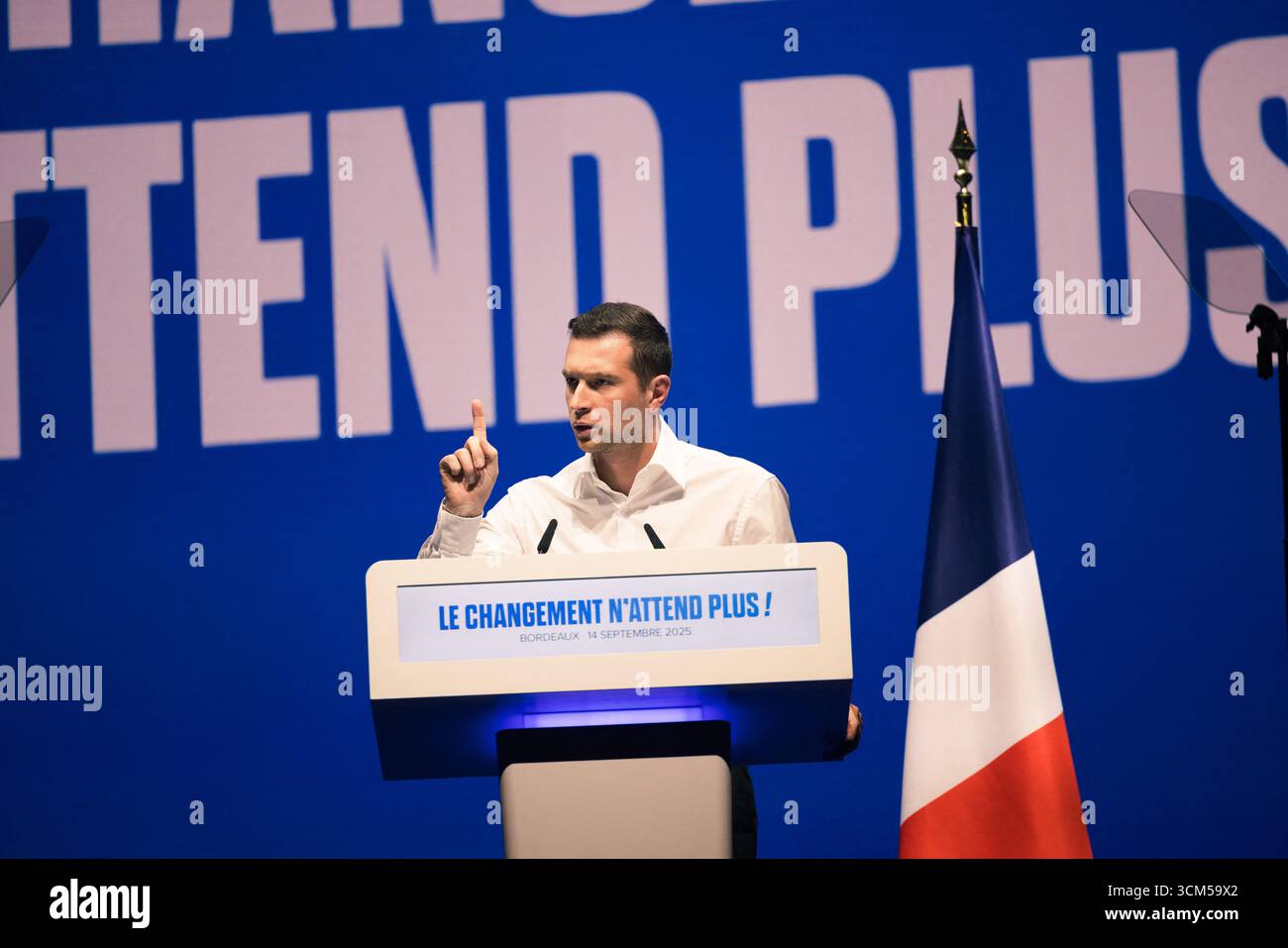 French far-right party Rassemblement National RN President Jordan ...
