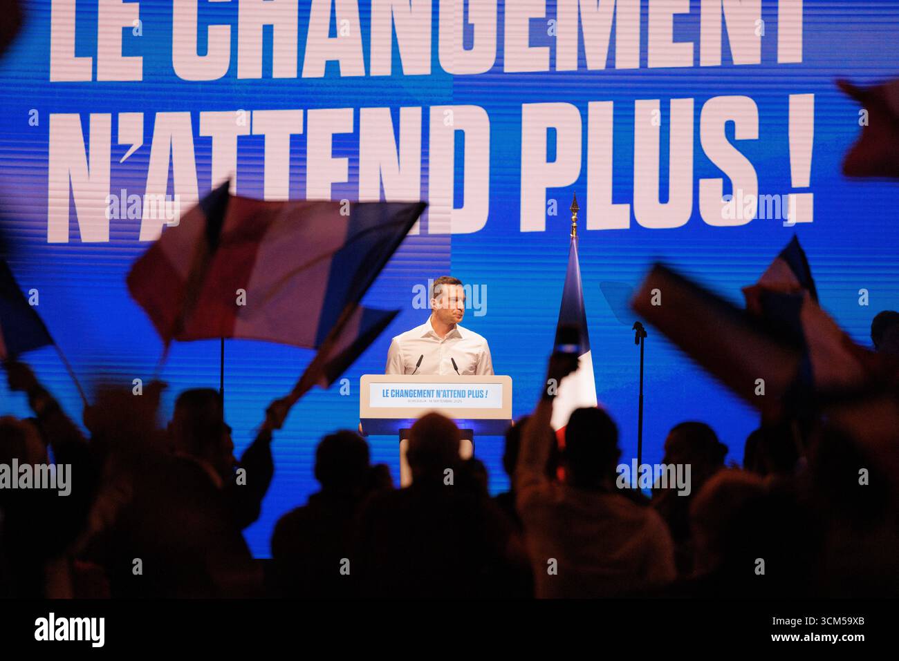 French far-right party Rassemblement National RN President Jordan ...