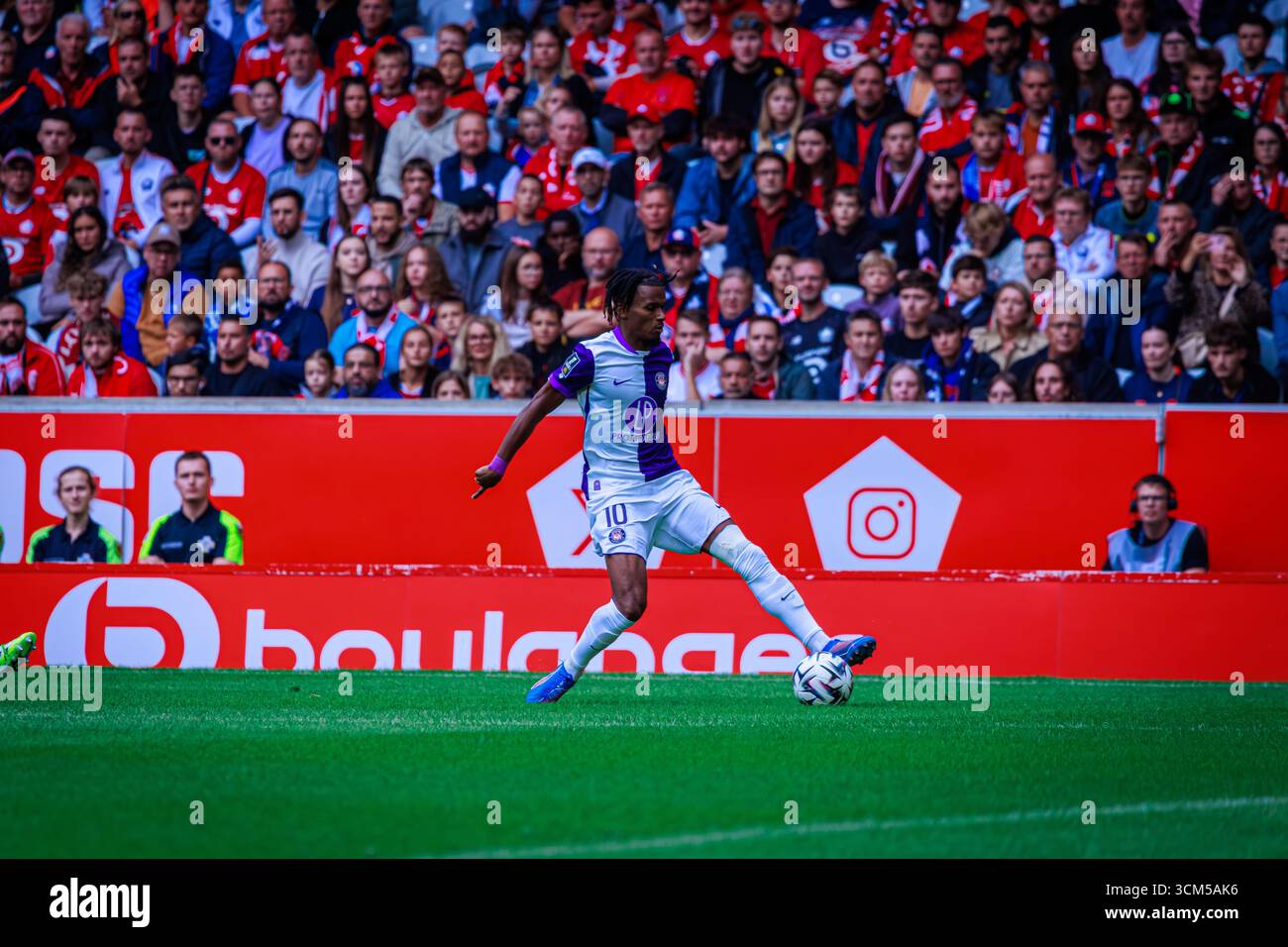Yann GBOHO of Toulouse Football Club during the French championship ...
