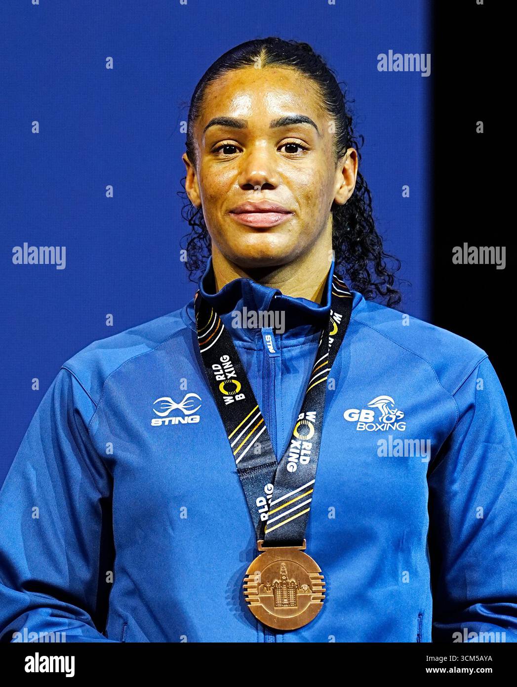 England's Chantelle Reid with the bronze medal for the Women's 70kg ...