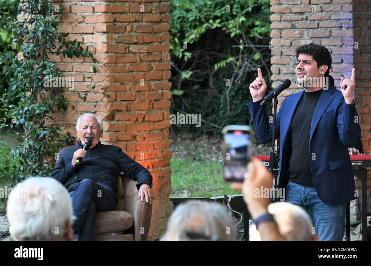 Como, Italy Mogol and Gianmarco Carroccia concert Quel Gran Genio re ...