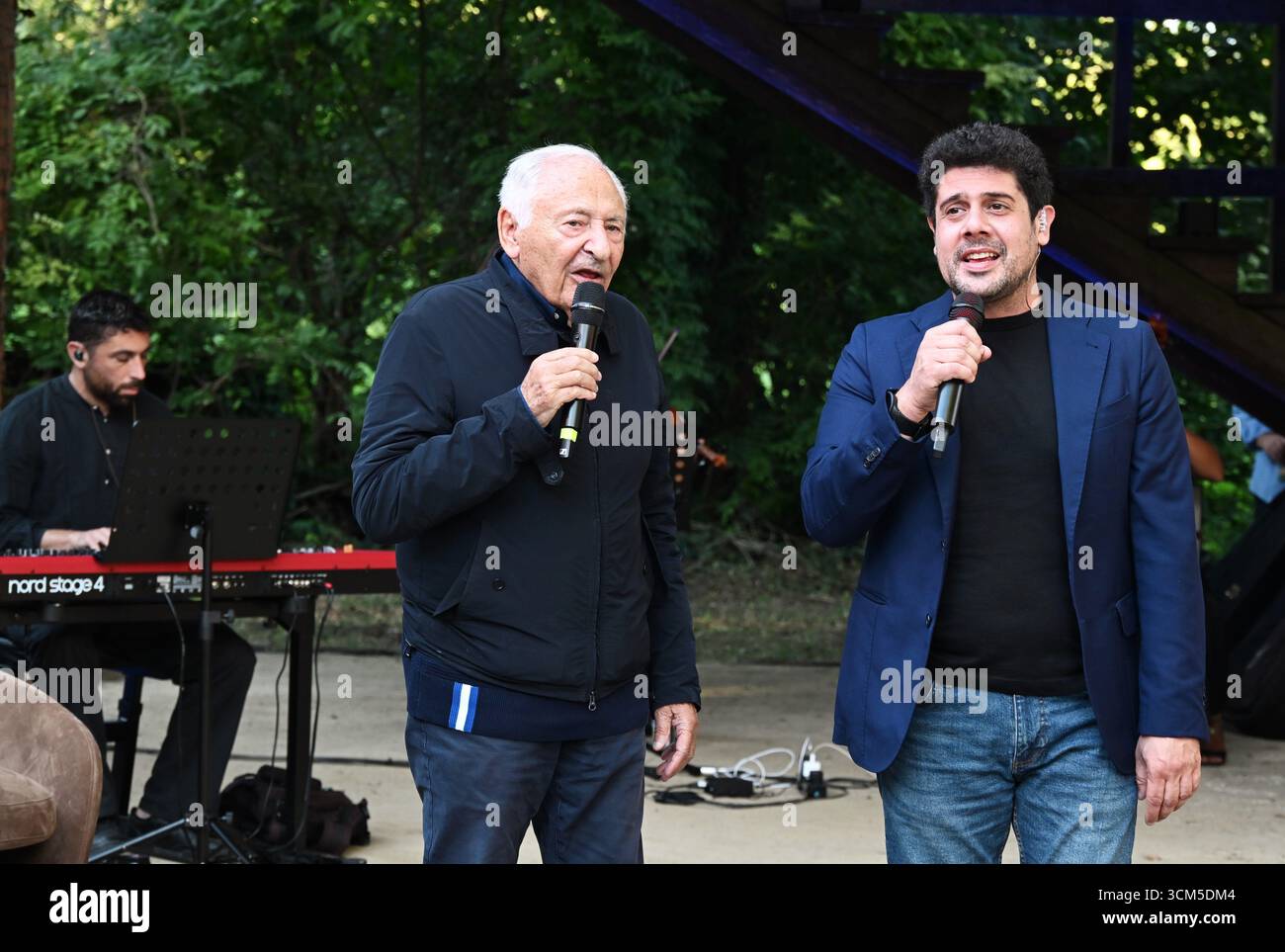 Como, Italy Mogol and Gianmarco Carroccia concert Quel Gran Genio re ...