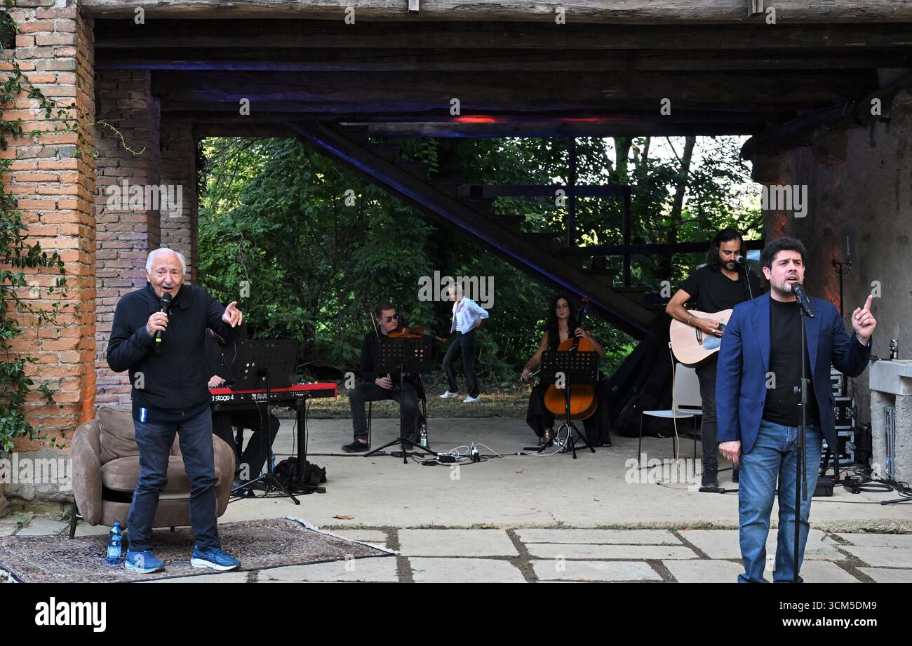 Como, Italy Mogol and Gianmarco Carroccia concert Quel Gran Genio re ...