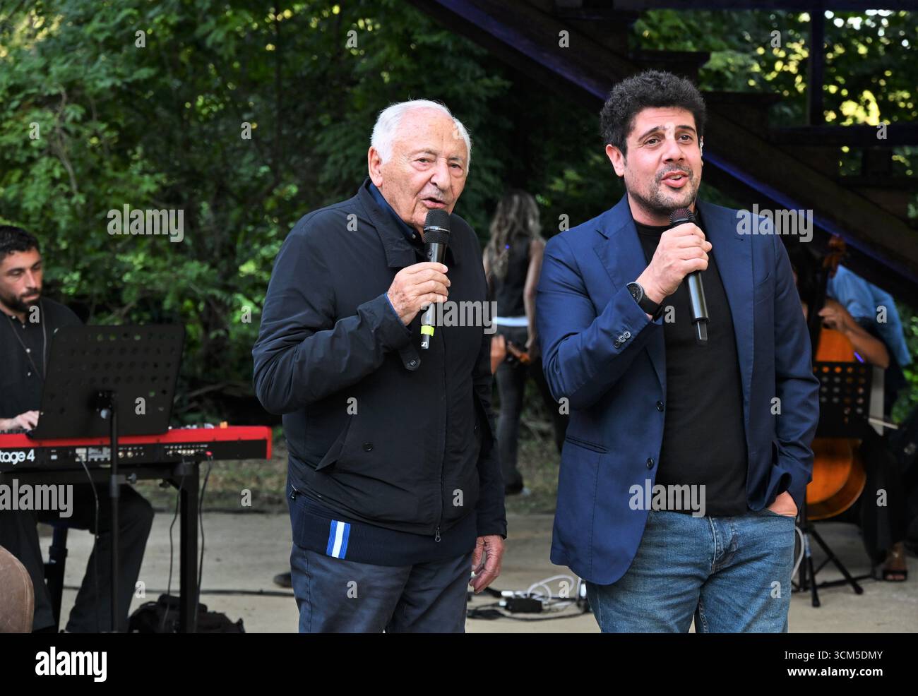 Como, Italy Mogol and Gianmarco Carroccia concert Quel Gran Genio re ...