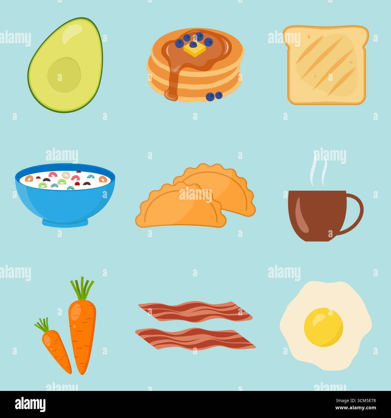 Breakfast brunch cup fresh Stock Vector Images - Alamy