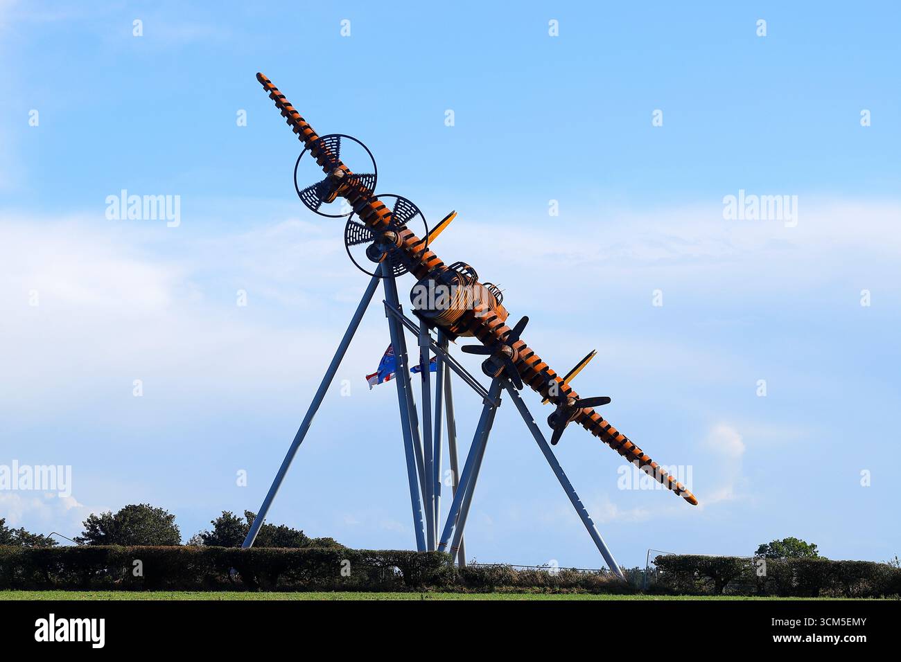On Freedom's Wings is a full size Lancaster Bomber sculpture at Norton ...