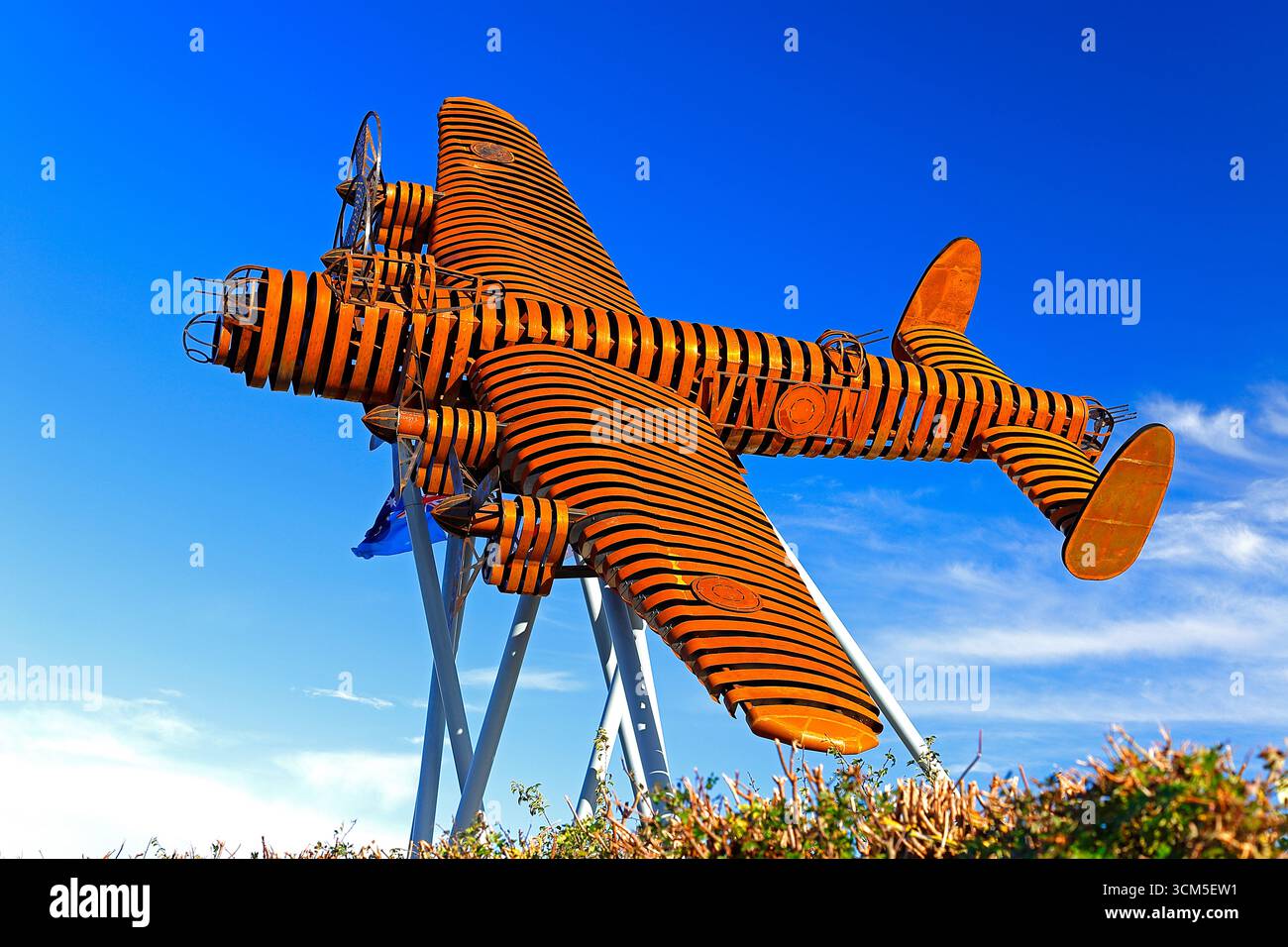 On Freedom's Wings is a full size Lancaster Bomber sculpture at Norton ...