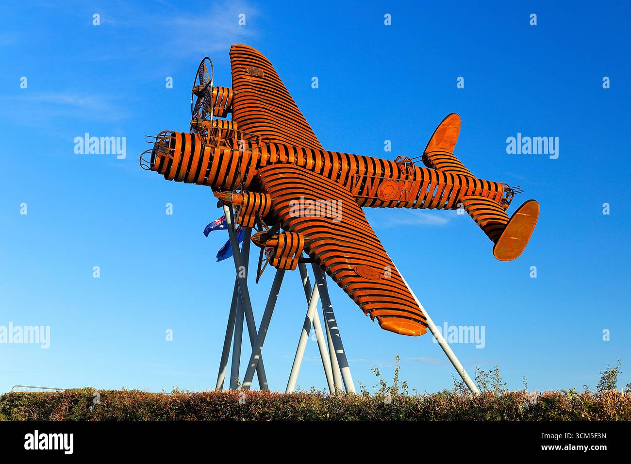 On Freedom's Wings is a full size Lancaster Bomber sculpture at Norton ...