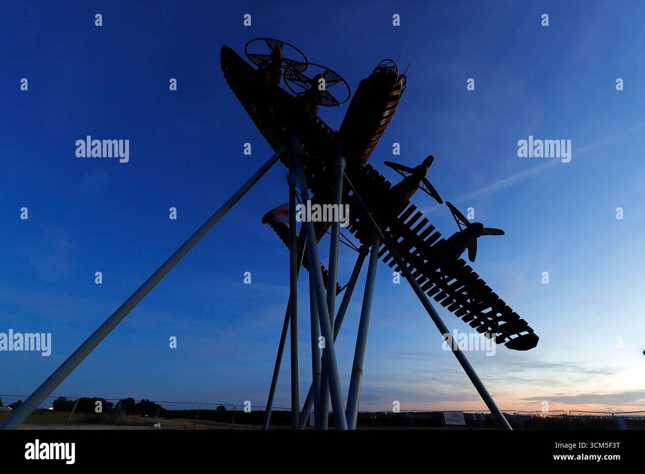 On Freedom's Wings is a full size Lancaster Bomber sculpture at Norton ...