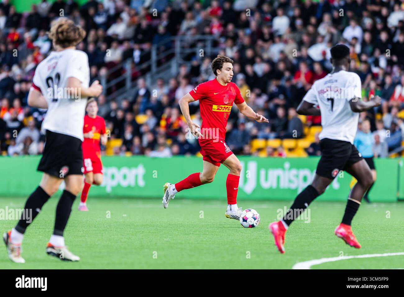 Farum, Denmark. 14th, September 2025. Alexander Lind (11) of FC ...