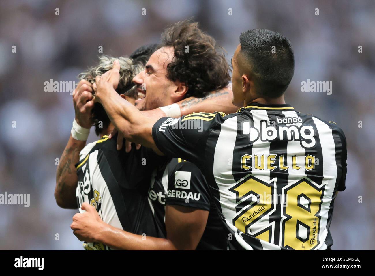 MG - BELO HORIZONTE - 09/14/2025 - BRAZILIAN A 2025, ATLETICO-MG x SANTOS - Igor Gomes, Atletico ...