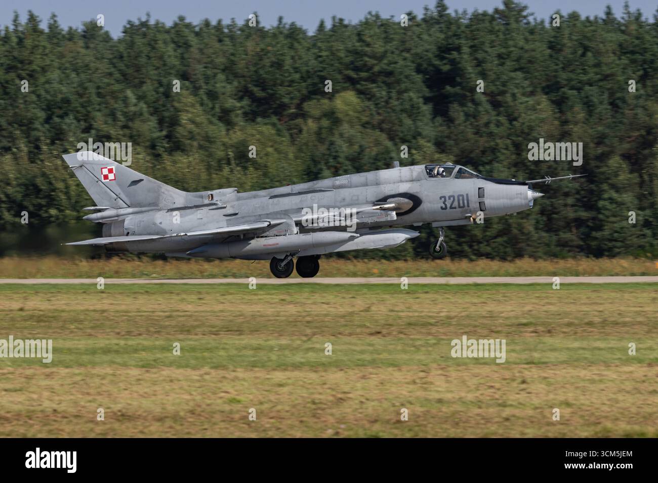 Polish Air Force Sukhoi Su-22 Fitter variable-sweep wing fighter-bomber ...