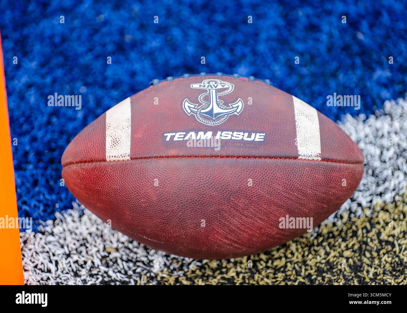 September 13, 2025:.Navy Midshipmen football sitting on the turf during ...