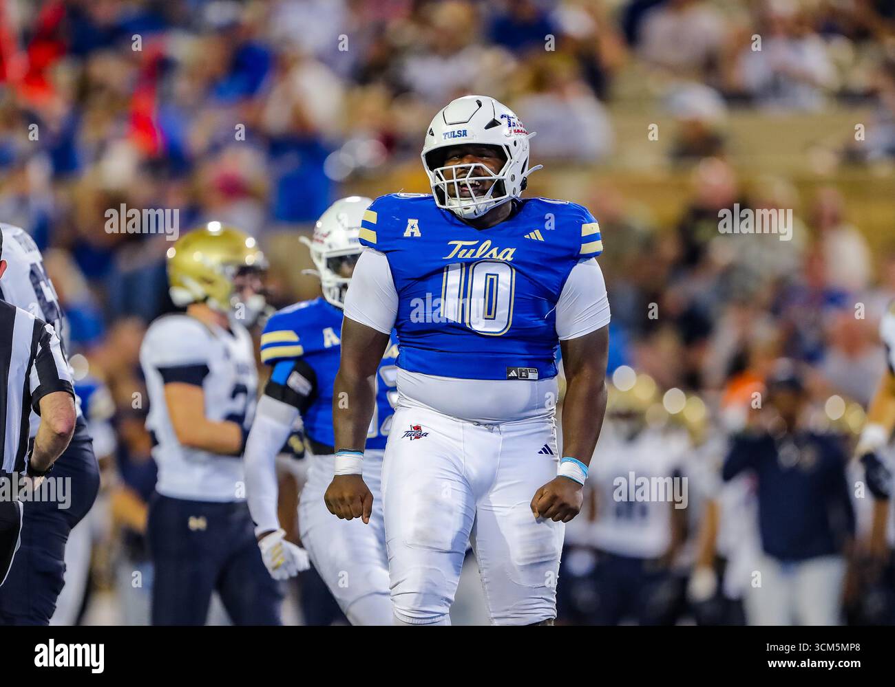 September 13, 2025:.Tulsa Golden Hurricane defensive lineman Tim ...