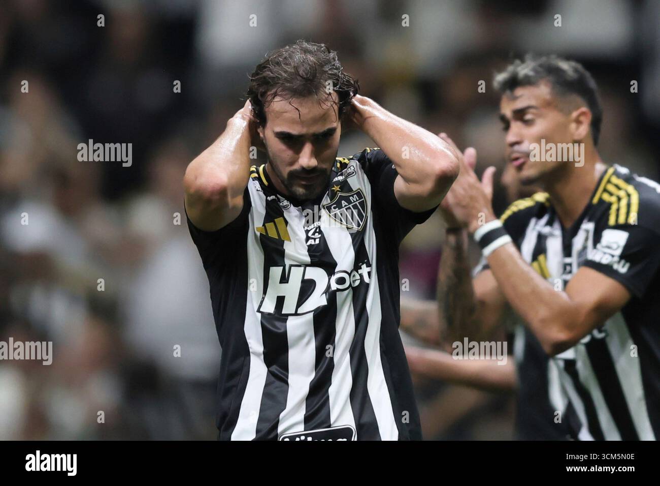 MG - BELO HORIZONTE - 09/14/2025 - BRAZILIAN A 2025, ATLETICO-MG x SANTOS - Igor Gomes, Atletico ...