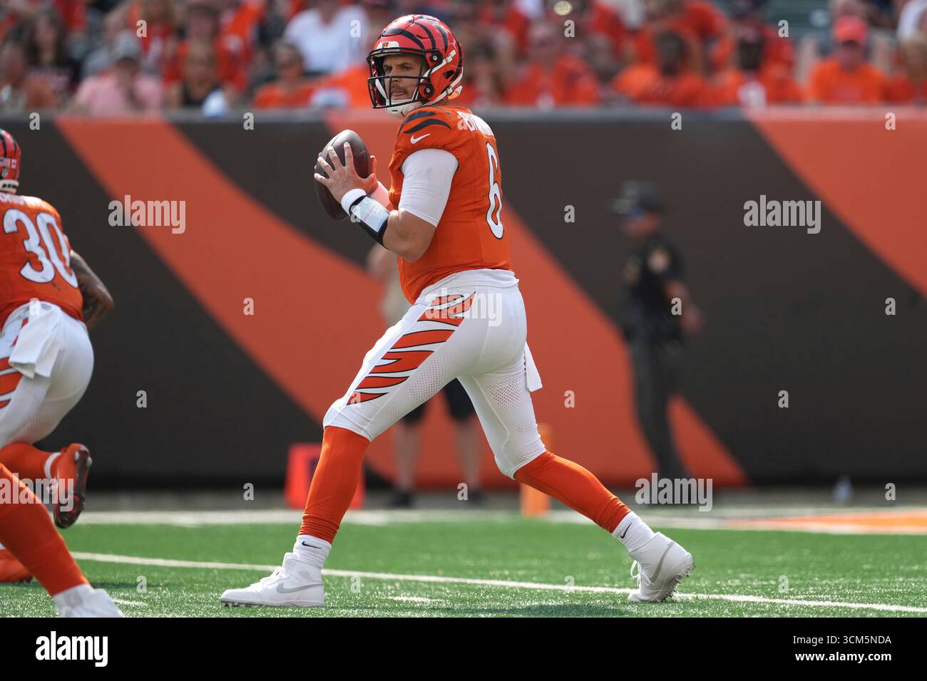 Cincinnati Bengals quarterback Jake Browning looks to throw after ...