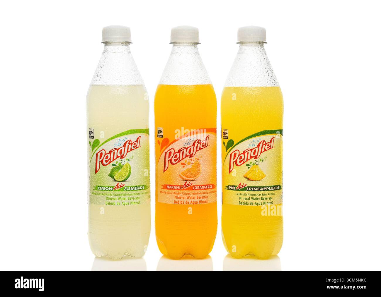 IRVINE, CALIFORNIA - 14 SEPT 2025: Three Bottles of Penafiel Mineral ...