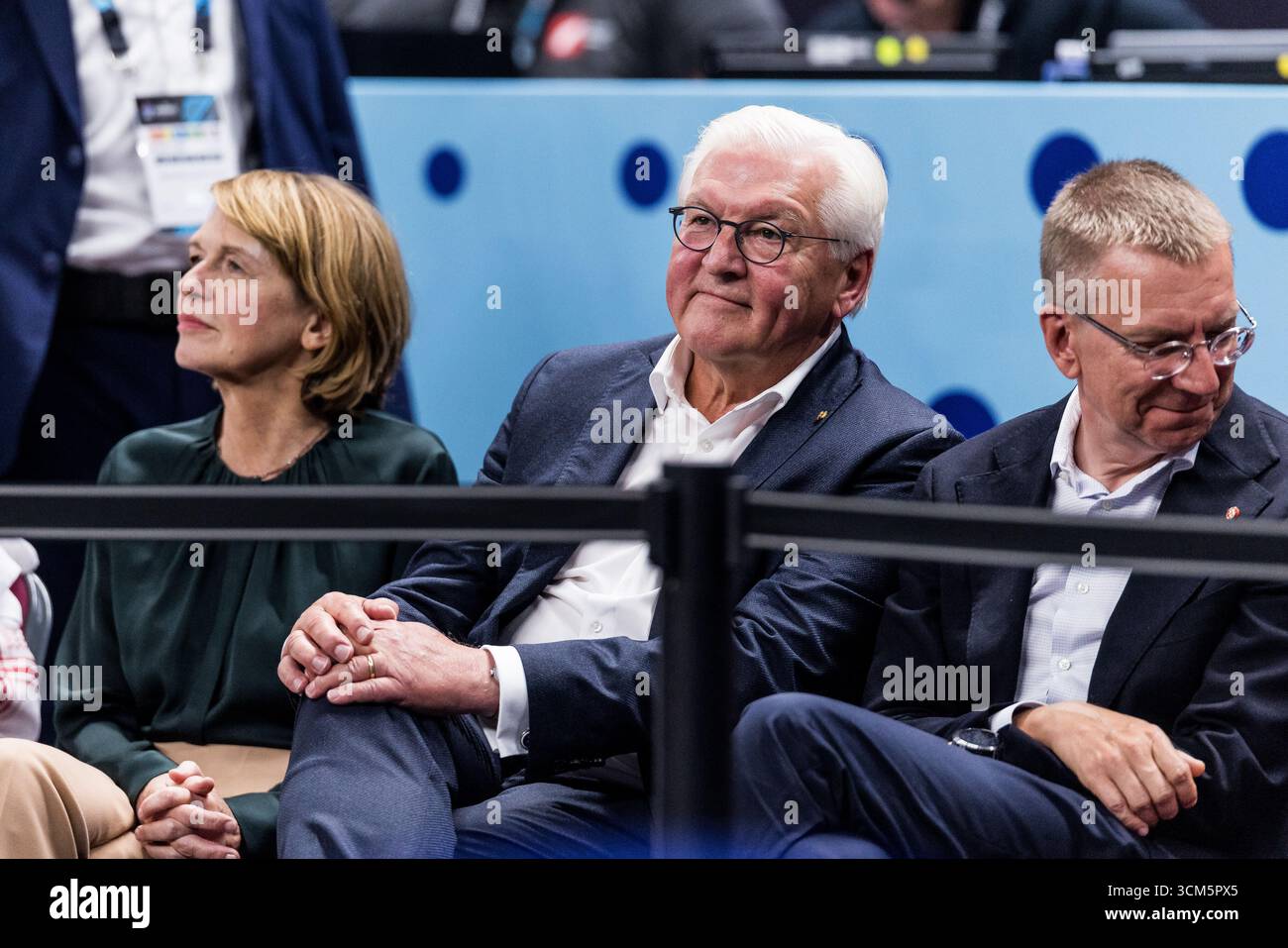 Elke B?denbender und Frank-Walter Steinmeier (Bundespr?sident Deutschland) FIBA EuroBasket 2025 ...