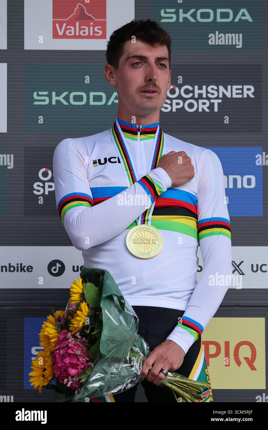 14/09/2025, Crans-Montana, Valais 2025 UCI Mountain Bike World Championships, Alan Hatherly #1 ...