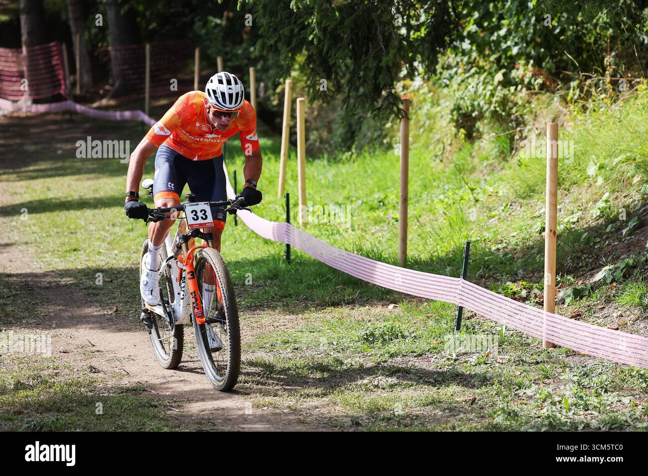 14/09/2025, Crans-Montana, Valais 2025 UCI Mountain Bike World Championships, Mathieu Van Der ...