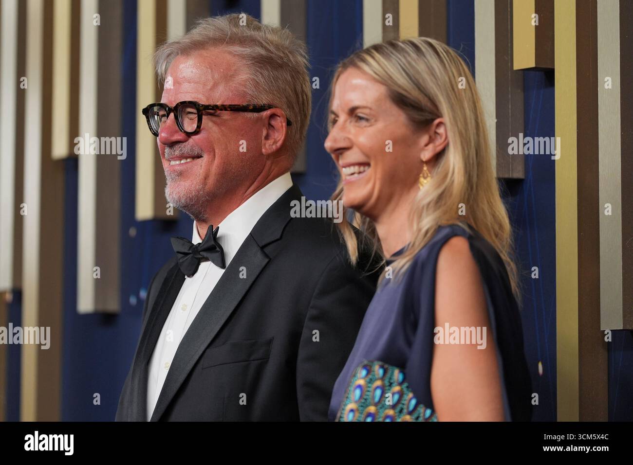 Alex Graves, left, and Lilly Graves arrive at the 77th Primetime Emmy ...