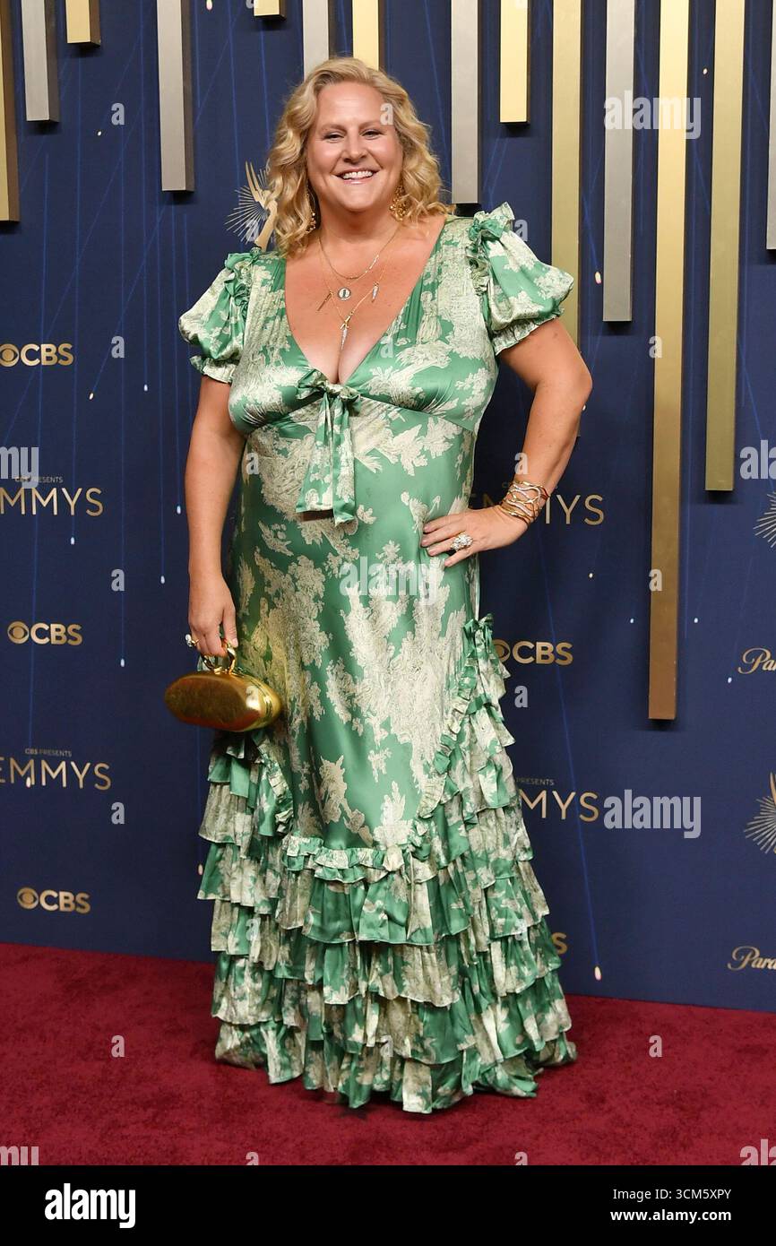 Bridget Everett arrives at the 77th Primetime Emmy Awards on Sunday ...