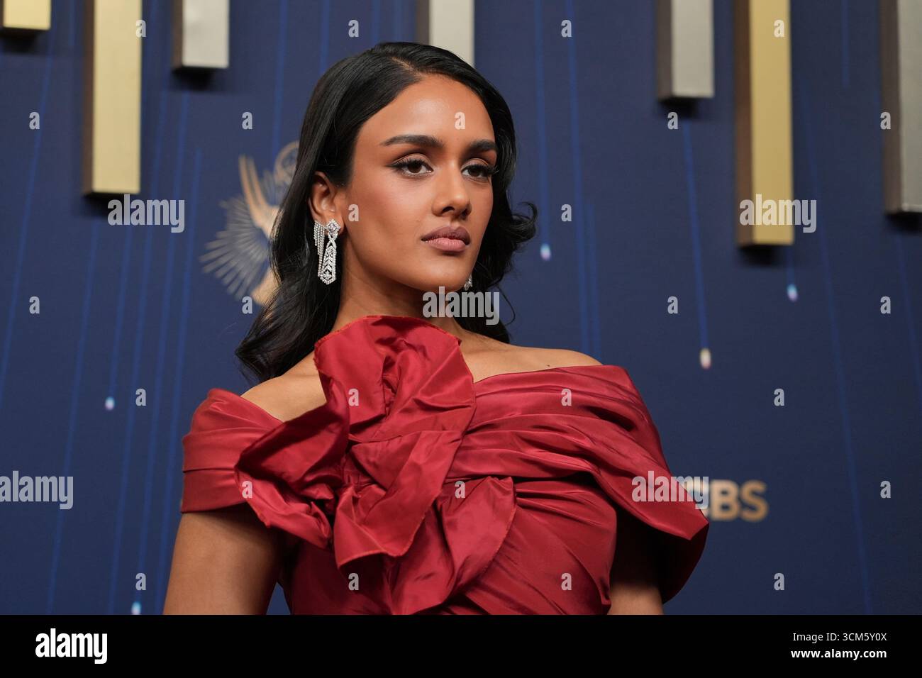 Shabana Azeez arrives at the 77th Primetime Emmy Awards on Sunday, Sept ...