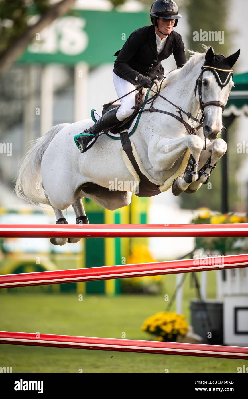 Hilary Scott or Australia, riding Oaks Milky Way competes in the 2025 ...