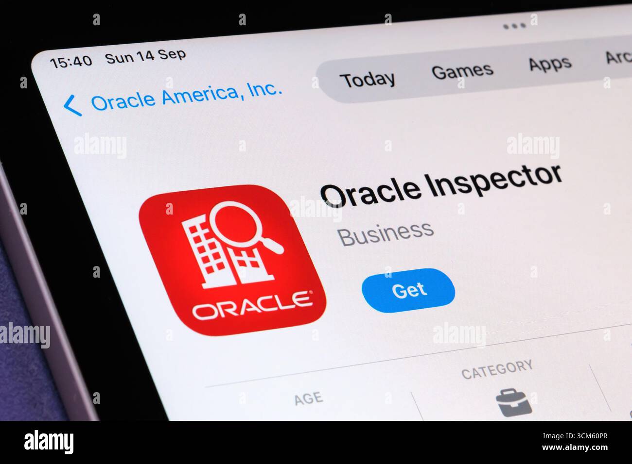 Oracle mobile field service app hi-res stock photography and images - Alamy
