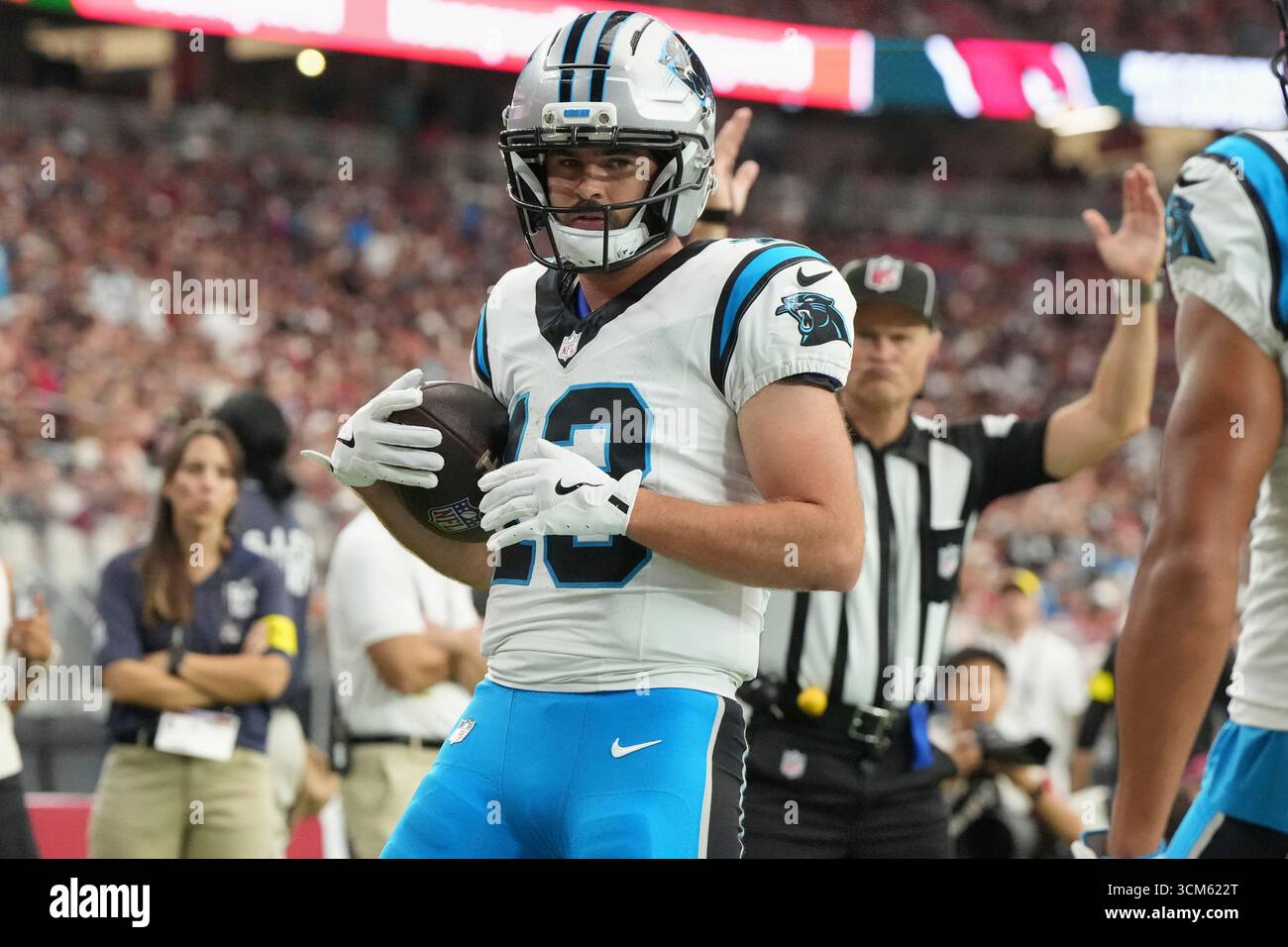 Carolina Panthers wide receiver Hunter Renfrow scores a touchdown ...