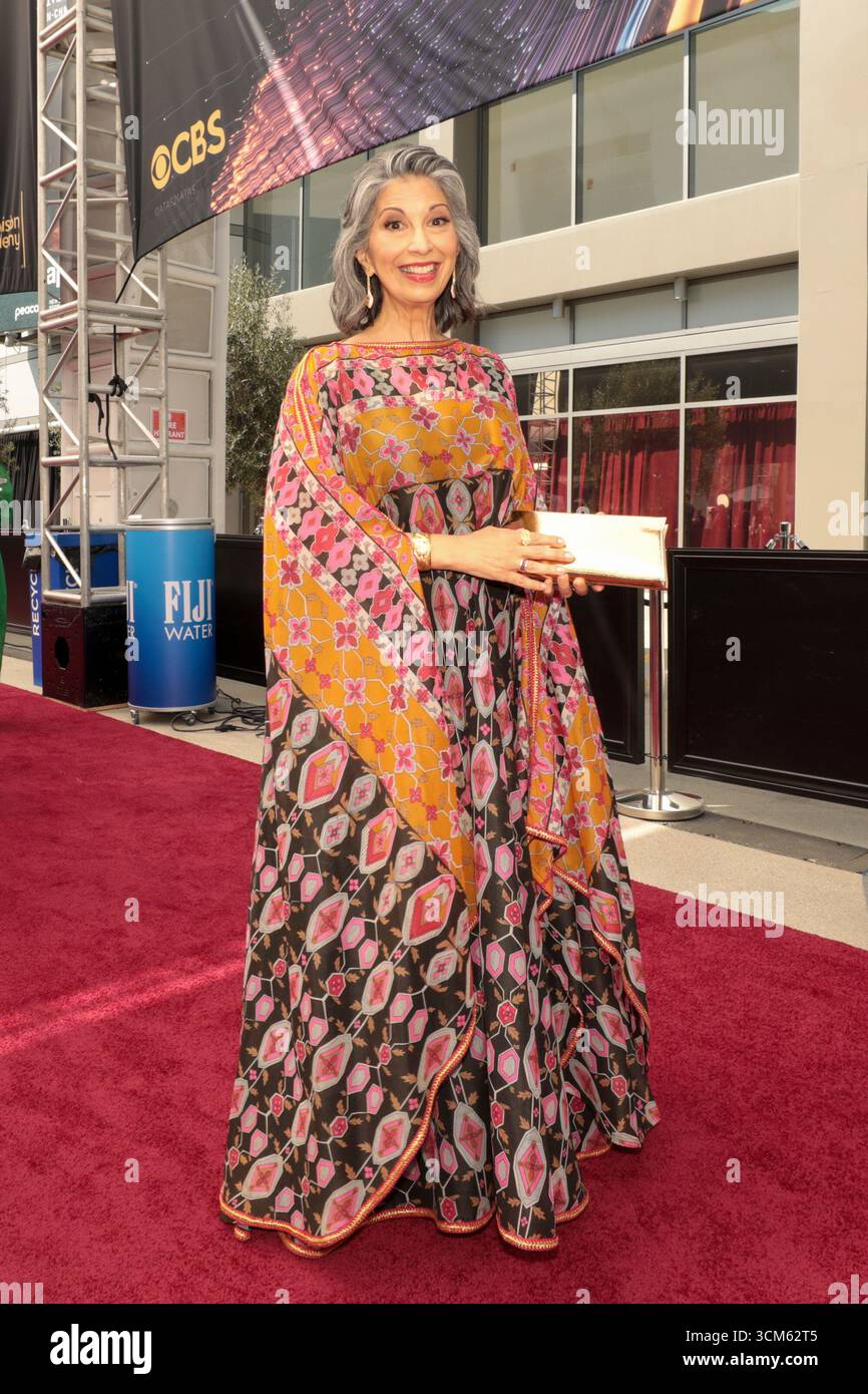 Rose Abdoo walks the red carpet at the 77th Emmy Awards on Sunday, Sept ...