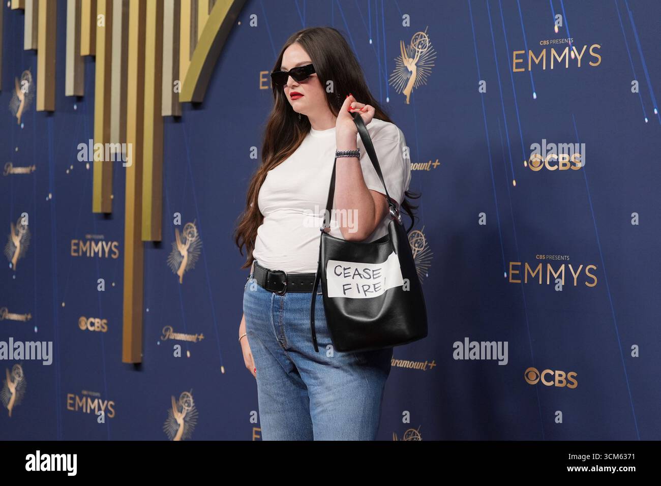 Megan Stalter arrives at the 77th Primetime Emmy Awards on Sunday, Sept ...